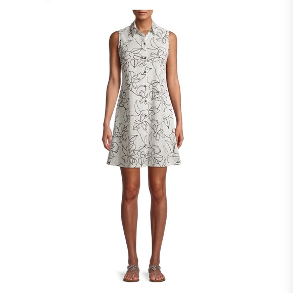 MSK | Dresses | Msk Womens Sleeveless Button Front Dress | Poshmark